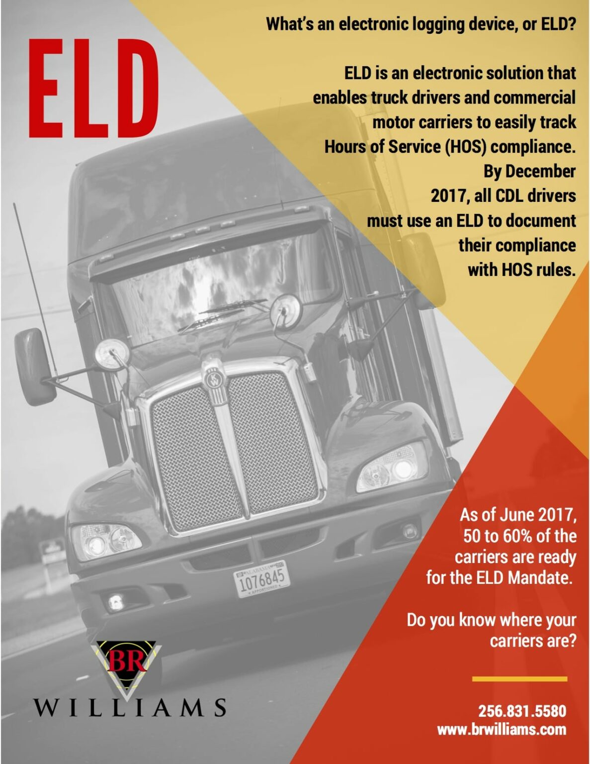 The Upcoming ELD Mandate | BRW Trucking, Logistics, Warehousing ...